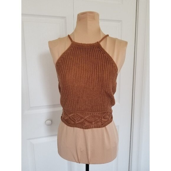 Jolie & Joy by FCT With Love | Tops | Jolie Joy Cropped Crochet Halter ...